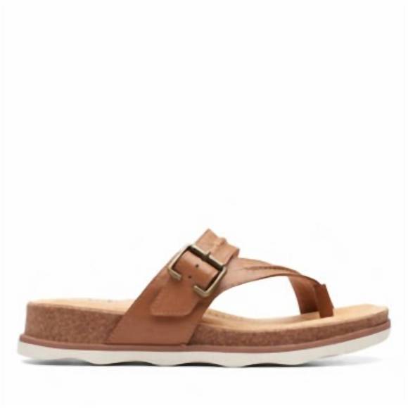 Brynn Tan Leather Platform Sandal